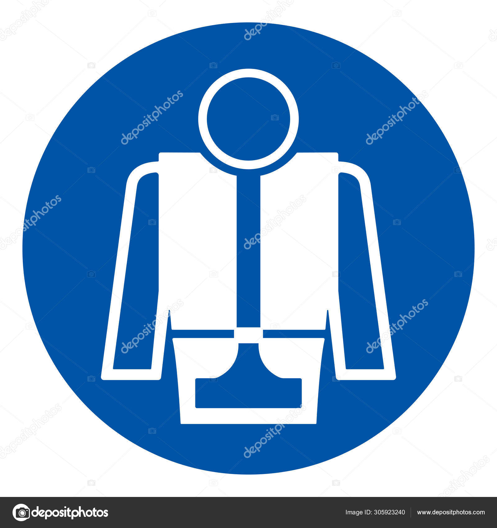 Wear Life Jacket Symbol Sign, Vector Illustration, Isolate On White ...