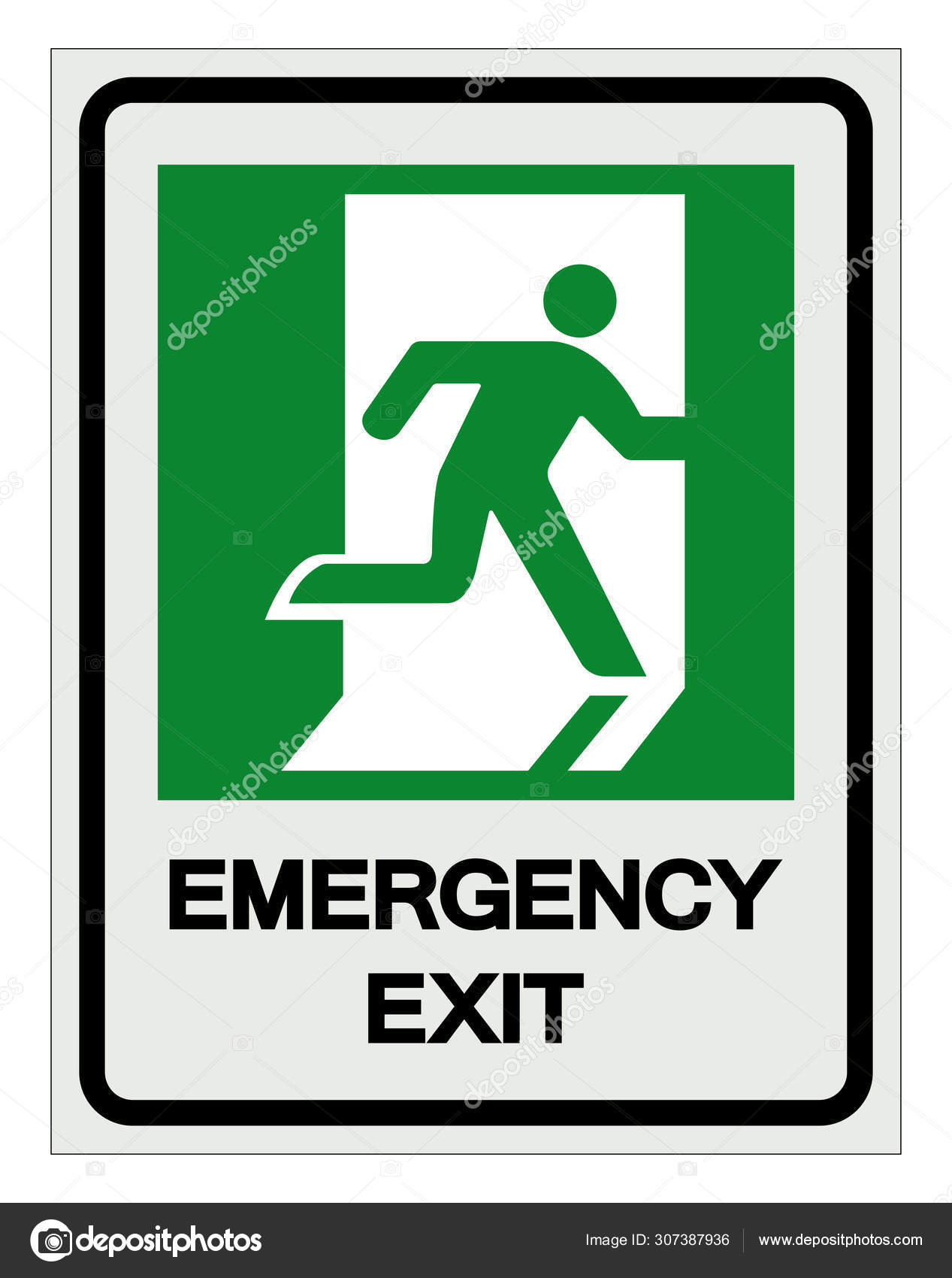 Exit Sign Vector