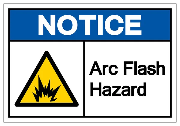 Danger Arc Flash Hazard Symbol Sign, Vector Illustration, Isolate On ...