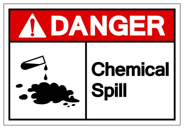 Safety First Hazardous Chemical Spill Symbol Sign Vector Illustration ...