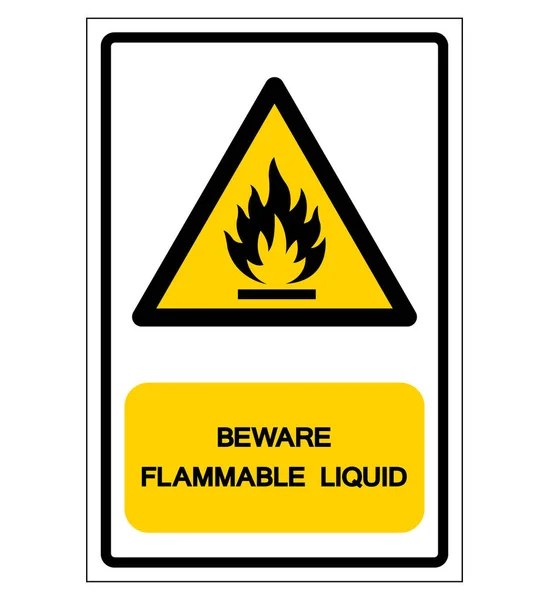 L.P.G. highly flammable yellow warning sign — Stock Photo ...