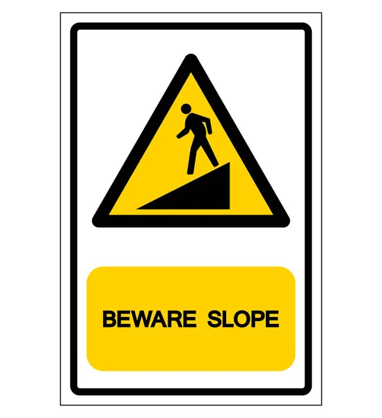 Danger Slope Hazard Symbol Sign Vector Illustration Isolate White ...