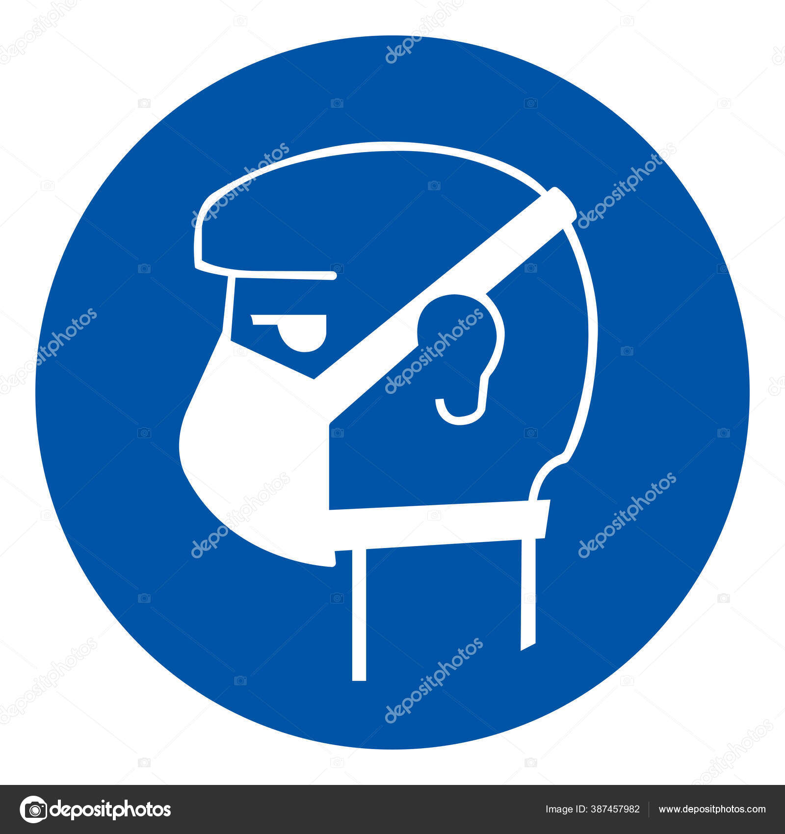 Pakai Simbol Wajah Wajah Ilustrasi Vektor Isolasi Pada Label Latar ...