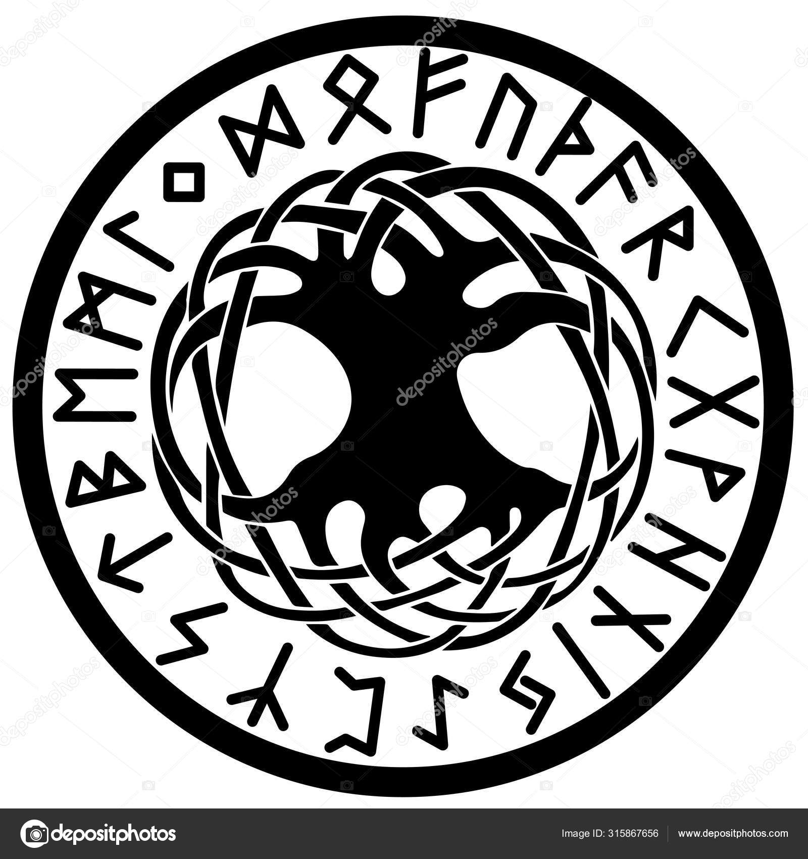 Yggdrasil Runic Symbols Stock Vector Image by ©ttd1387 #315867656