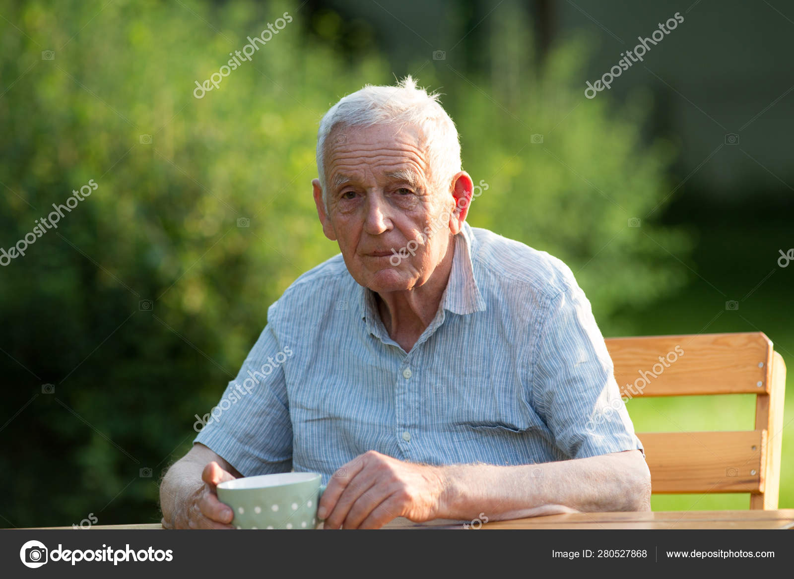 Old People Drinking Tea