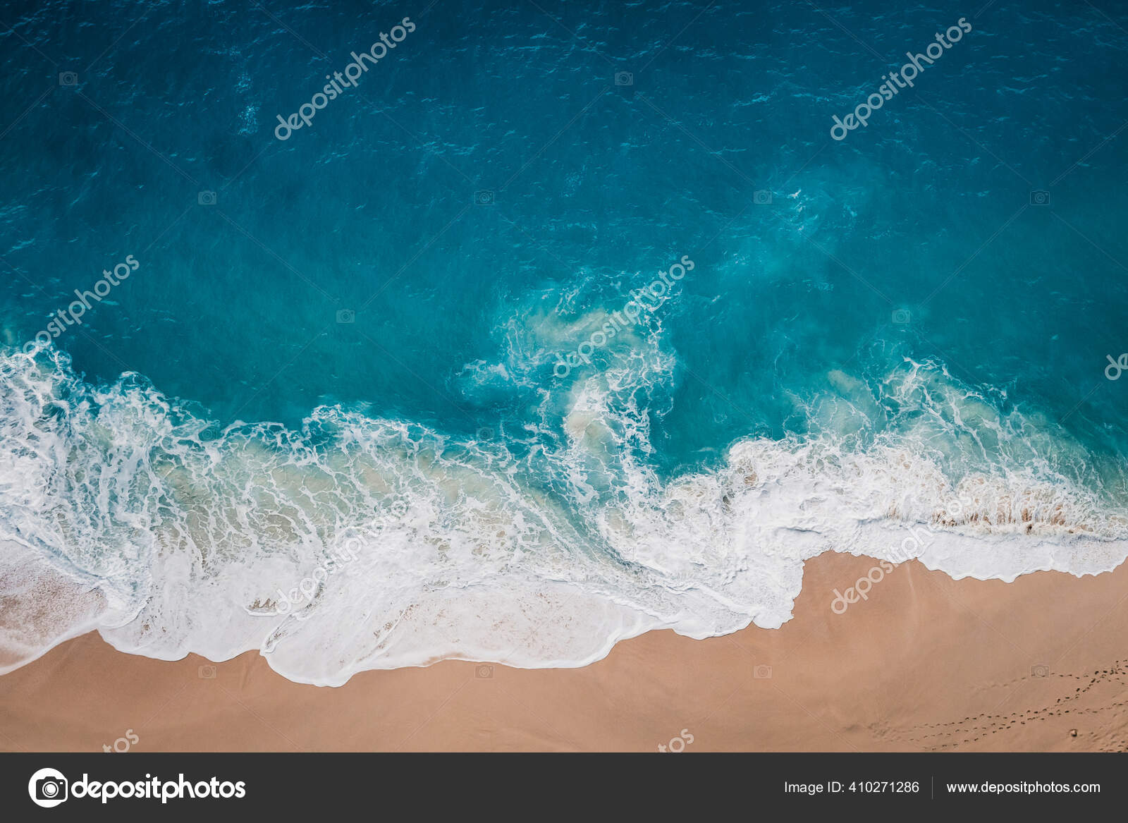 Ocean Waves Aerial View