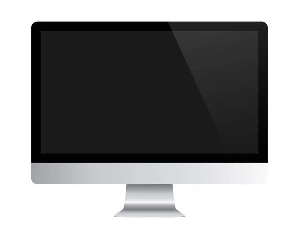 Desktop Computer Display Mockup Desktop Computer Isolate White ...