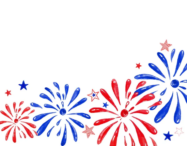 July Fireworks Clipart