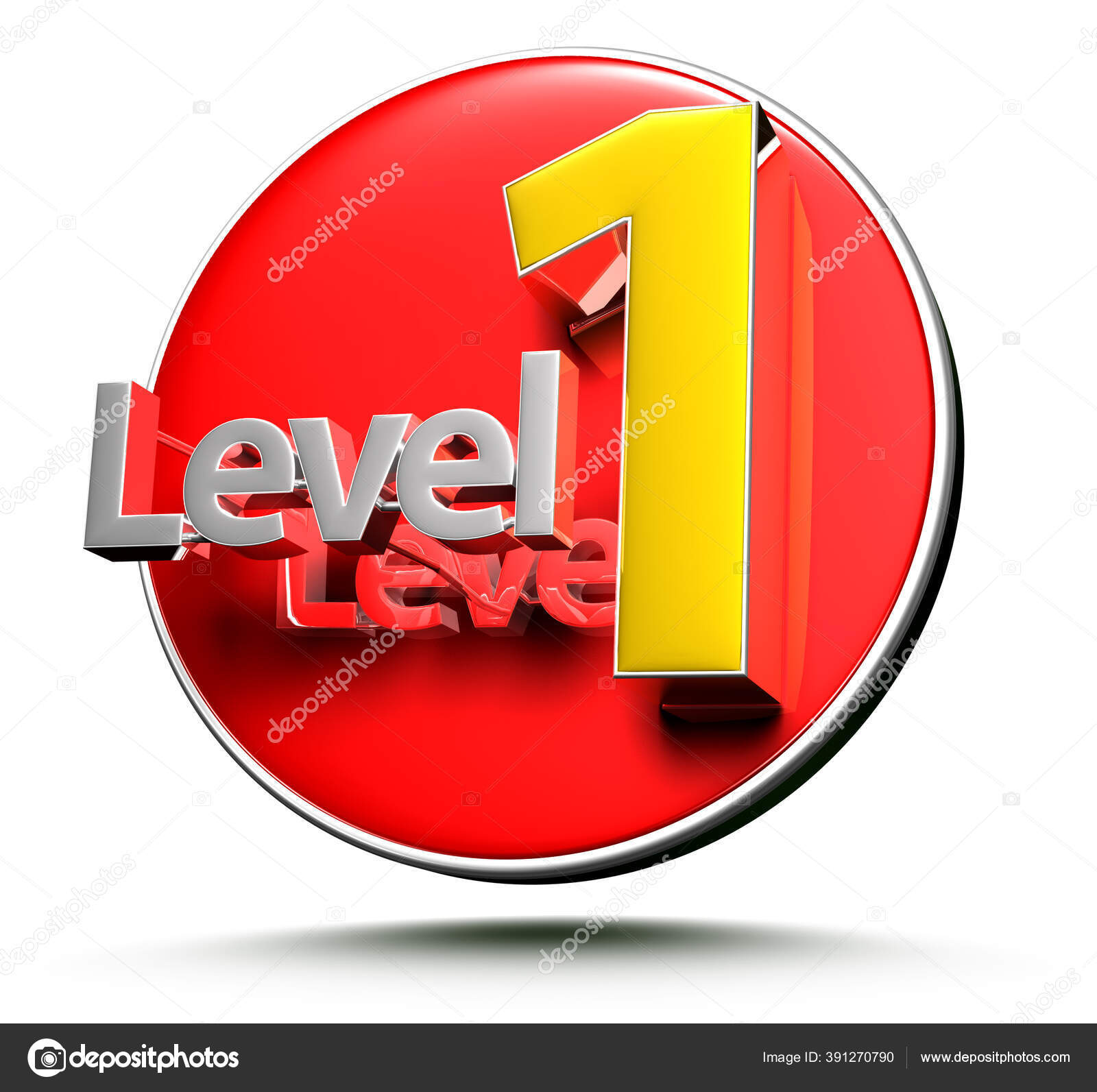 Illustration Level Isolated White Background Clipping Path Stock Photo ...