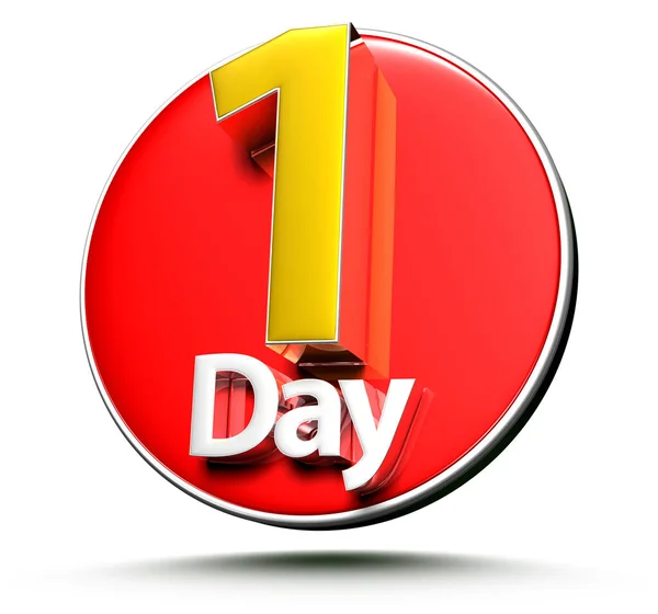 Ilustraci n 3D 1 d a aislado sobre un fondo blanco. (con ruta de recorte) 2024