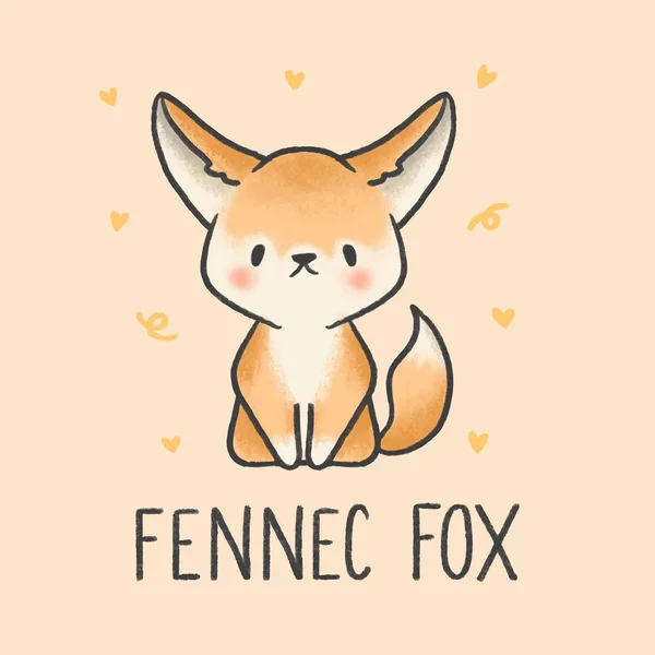 Fennec fox cartoon Vector Images | DepositPhotos