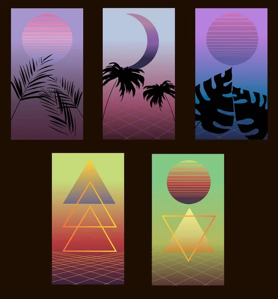 Synth wave Vector Art Stock Images | Depositphotos