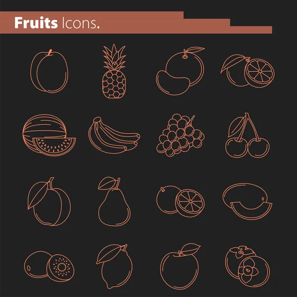 Fruits logos images vectorielles, Fruits logos vecteurs libres de ...