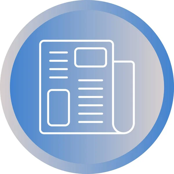 Dokument Fil Mappe Ikon Udfyldt Skitse Stil Stock-vektor af ...