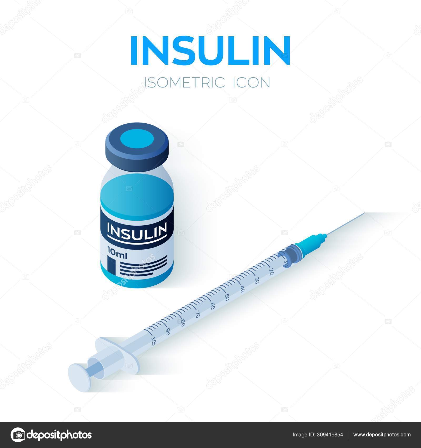 Insulin Bottle Cartoon