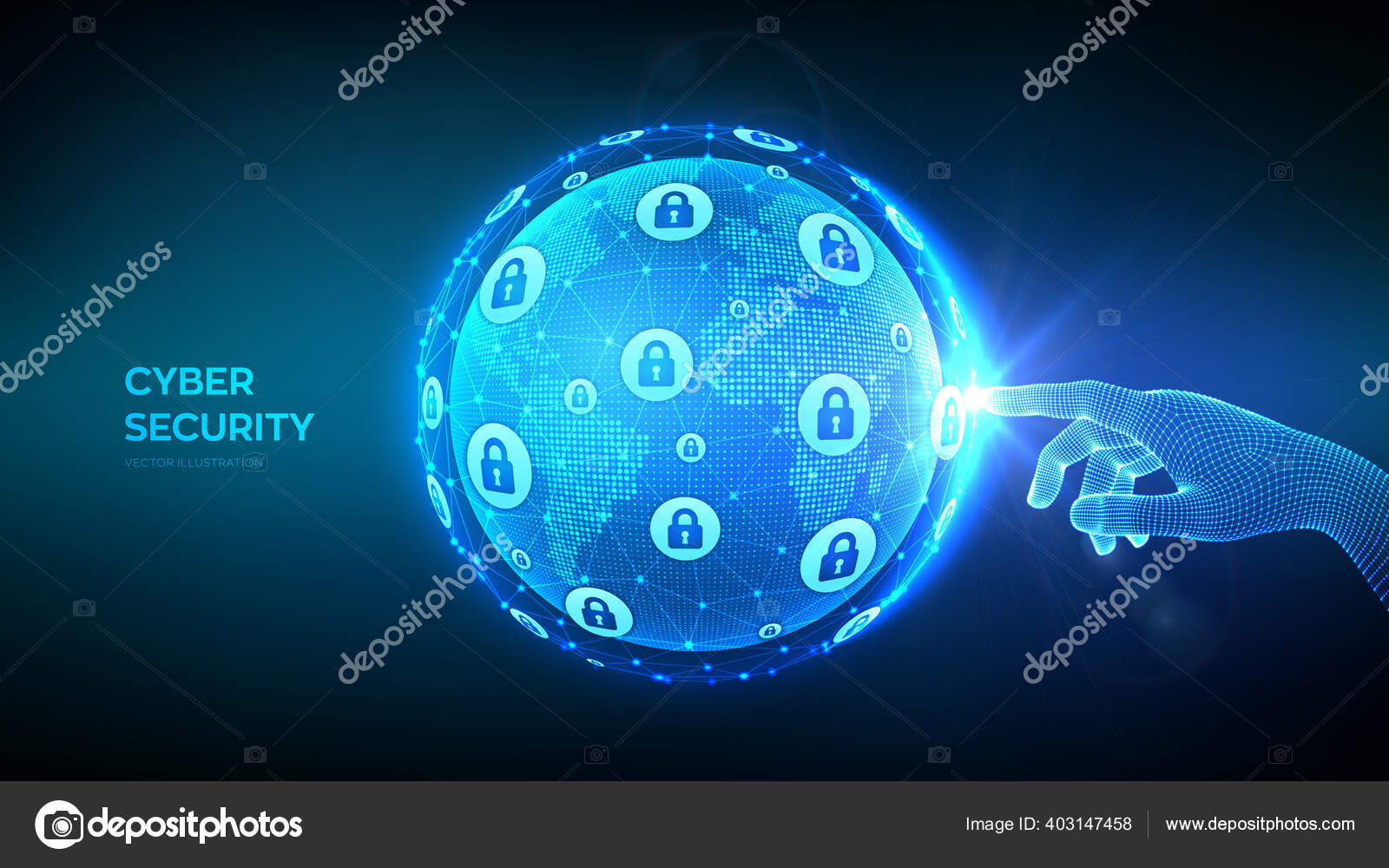 Keamanan Cyber Informasi Melindungi Dan Keamanan Konsep Yang Aman ...