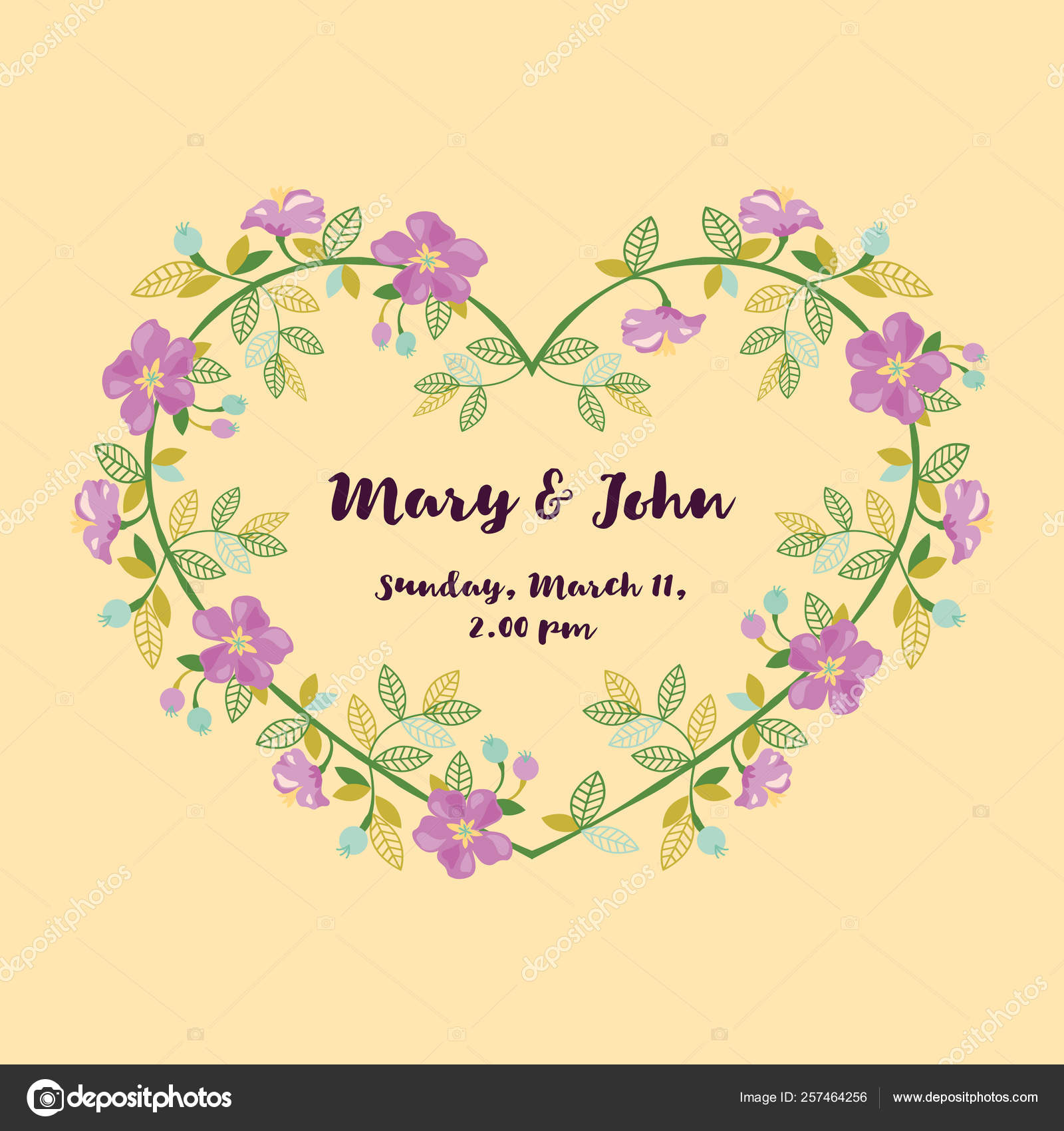 Flower heart frame Stock Vector Image by ©olgasoi007 #257464256