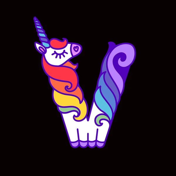 Word Unicorn Written Unicorn Letters Written Unicorns Letters Style ...