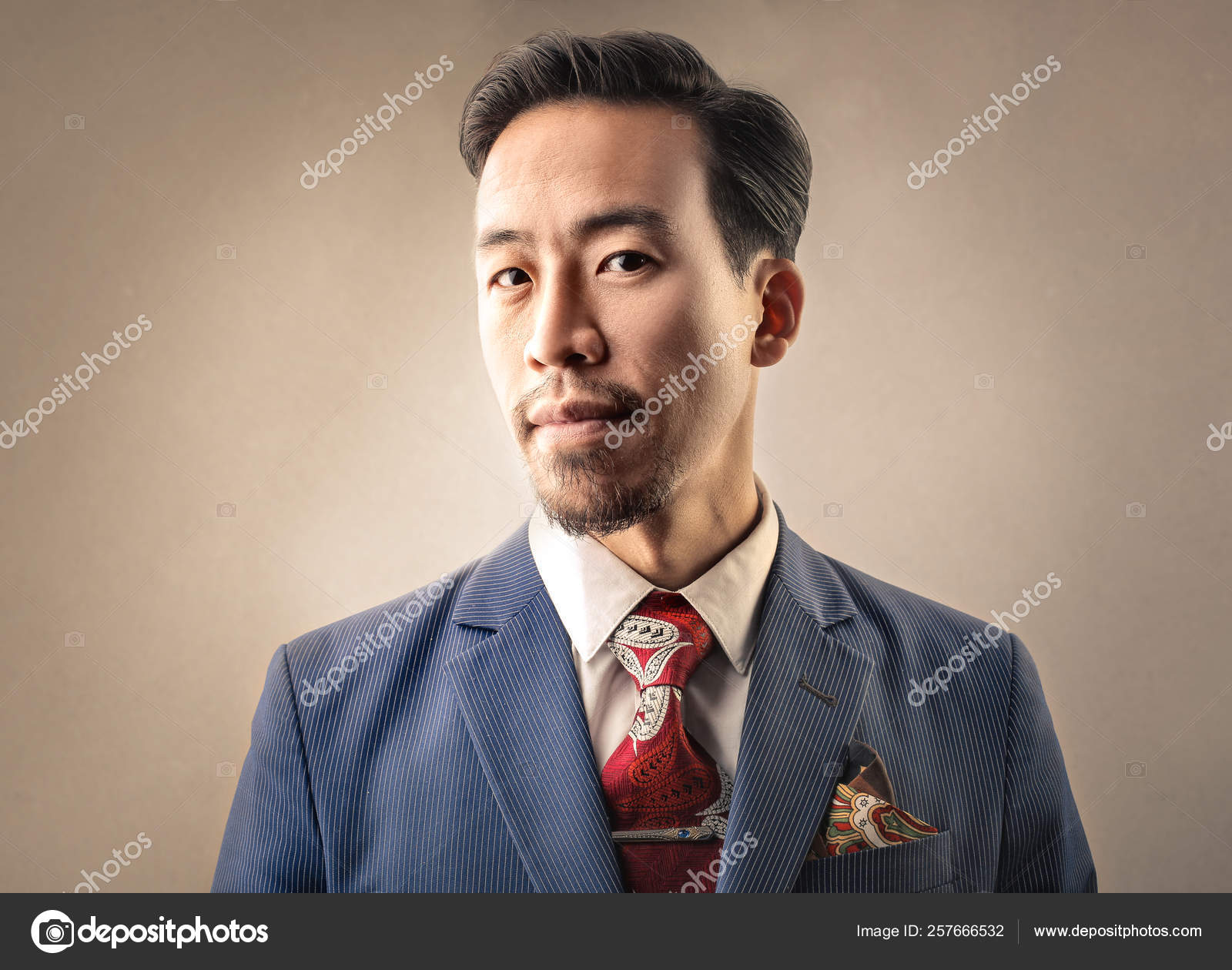 Portrait Asian Man Studio Background Stock Photo by ©Merlas 257666532