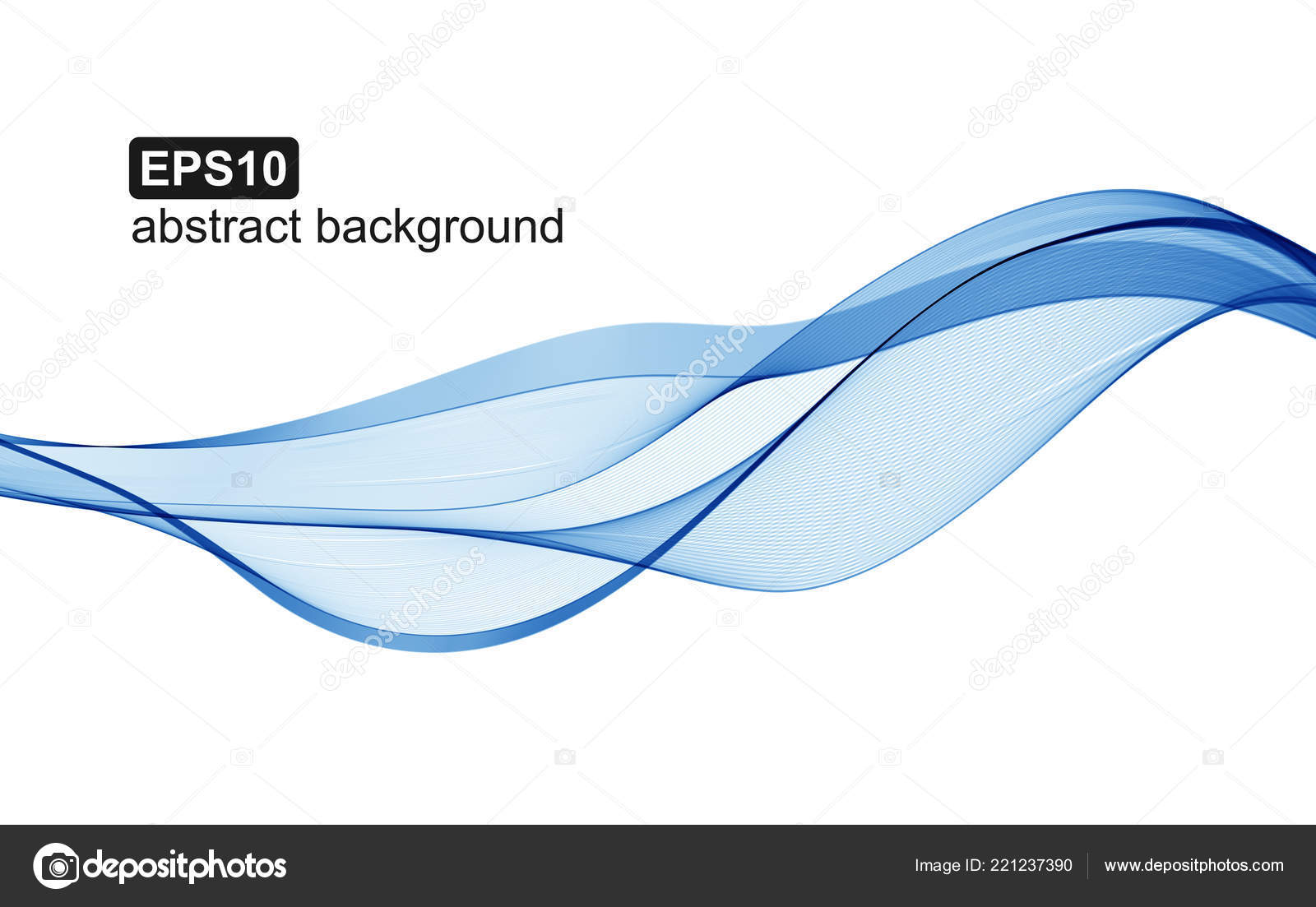 Vector Abstract Blue Waves Background Stock Vector by ©samarets1984 ...
