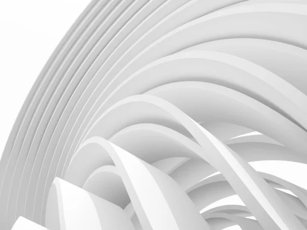 Abstract White Space Architecture Perspective Future Design Building ...