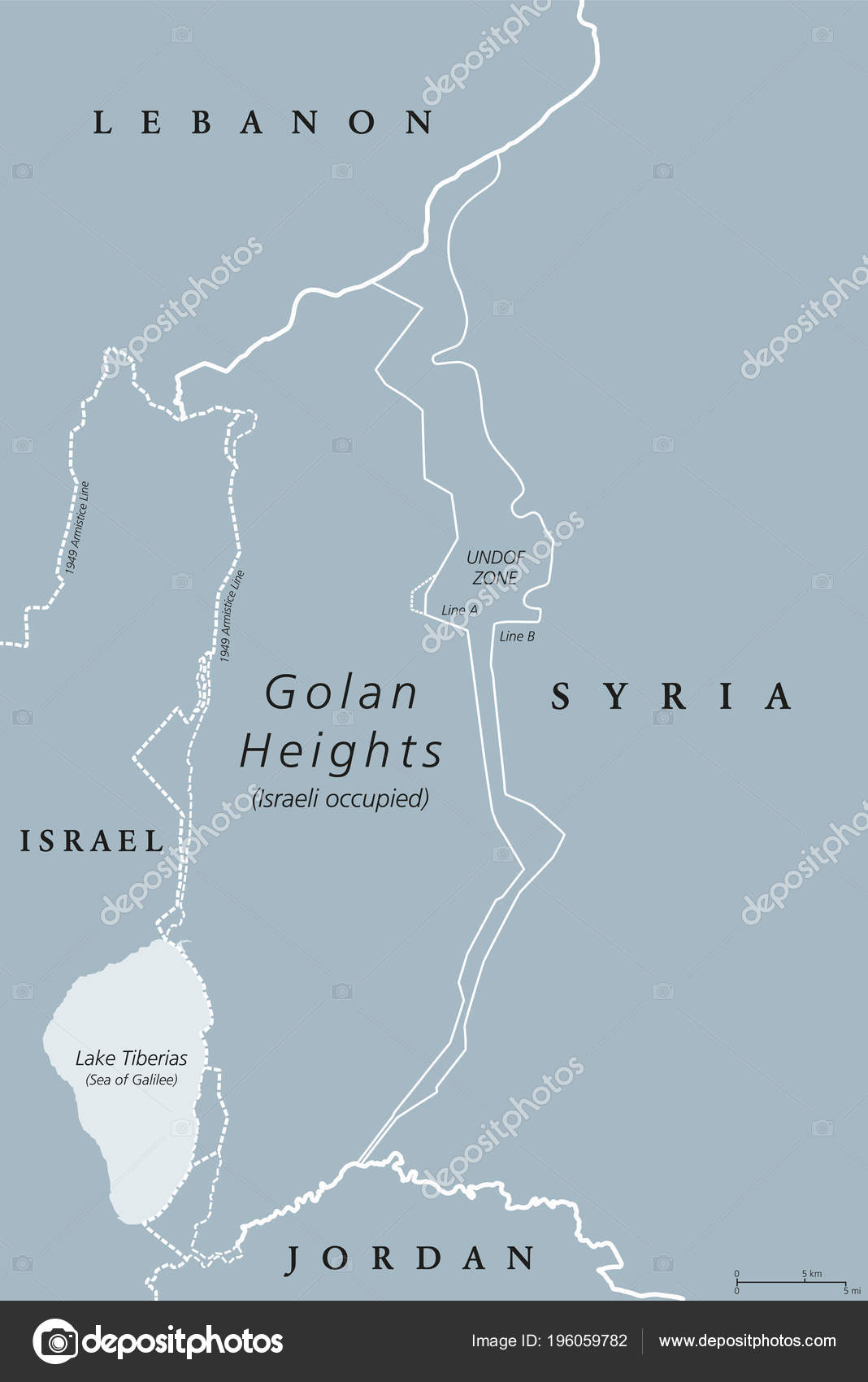 Golan Heights Map