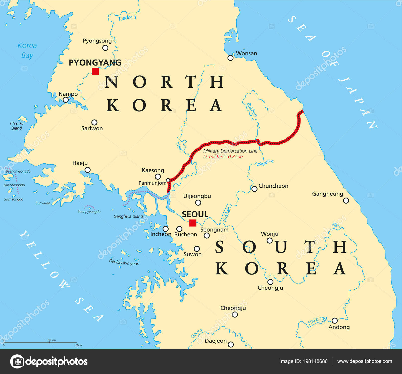 Mapa Da Peninsula Coreana Península Da Coreia – Wikipédia, A