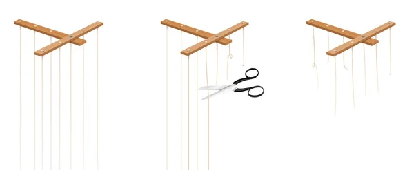 Cutting strings Vector Art Stock Images | Depositphotos