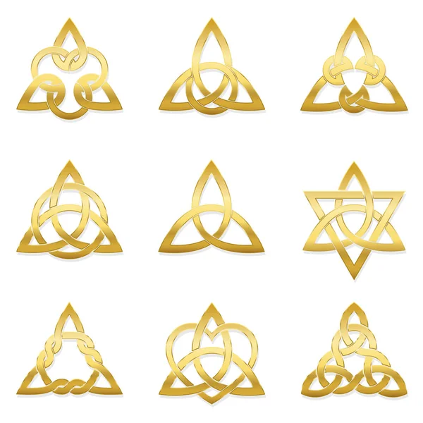 Nine Celtic Triangle Knots Stock Vector Image by ©Furian #68763419