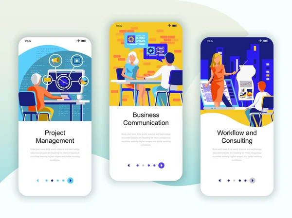 Set Onboarding Screens User Interface Kit Video Email Digital Marketing Stock Vector Image by ...