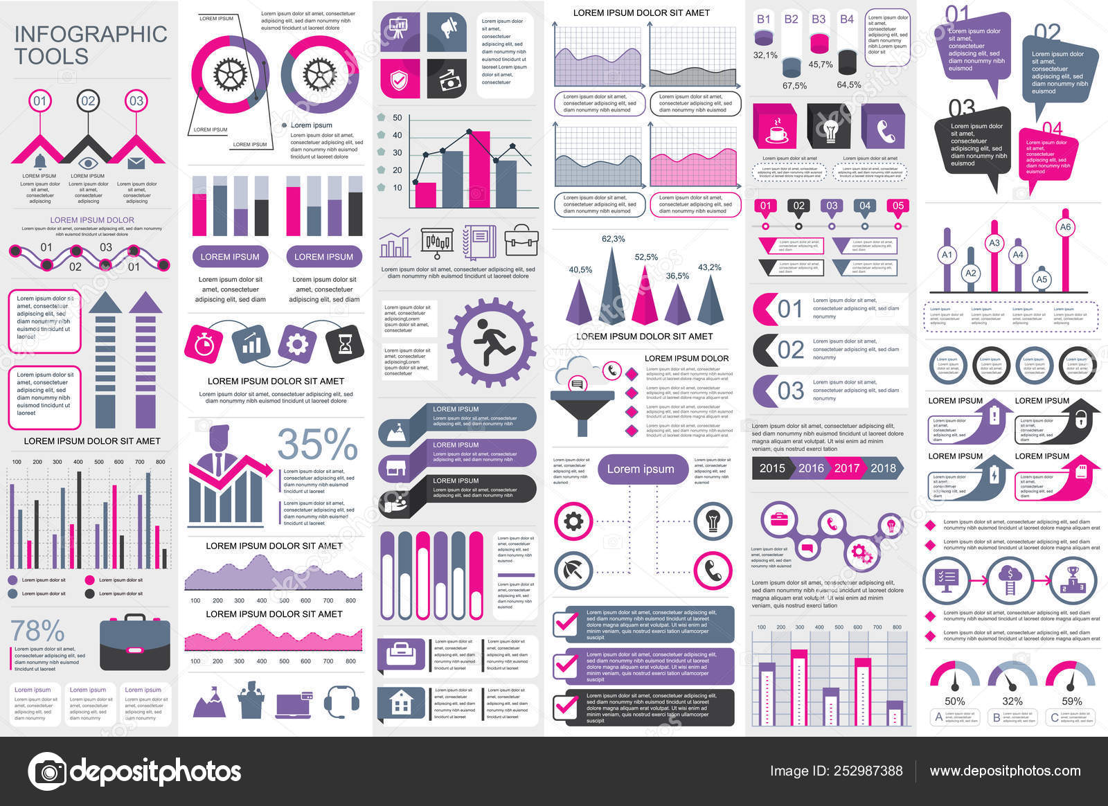 Infographic Elements Data Visualization Vector Design Template Can Be Used For Steps Options