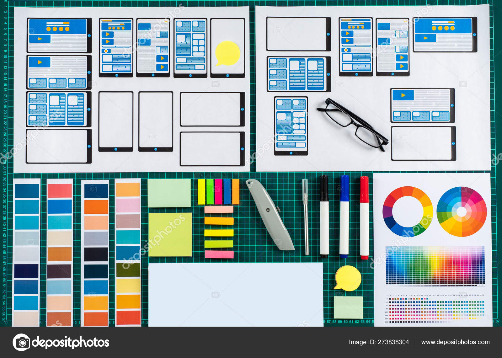 UX UI design. Graphic design for web application layout. Visuali ...