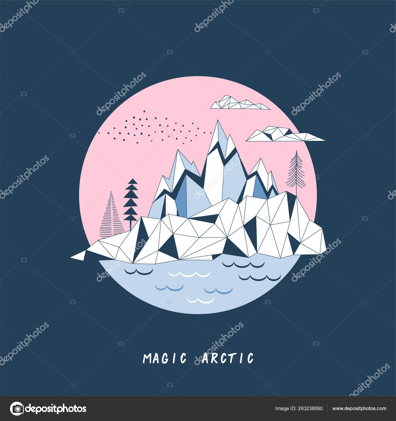 Arctic Circle Or Bust Clipart