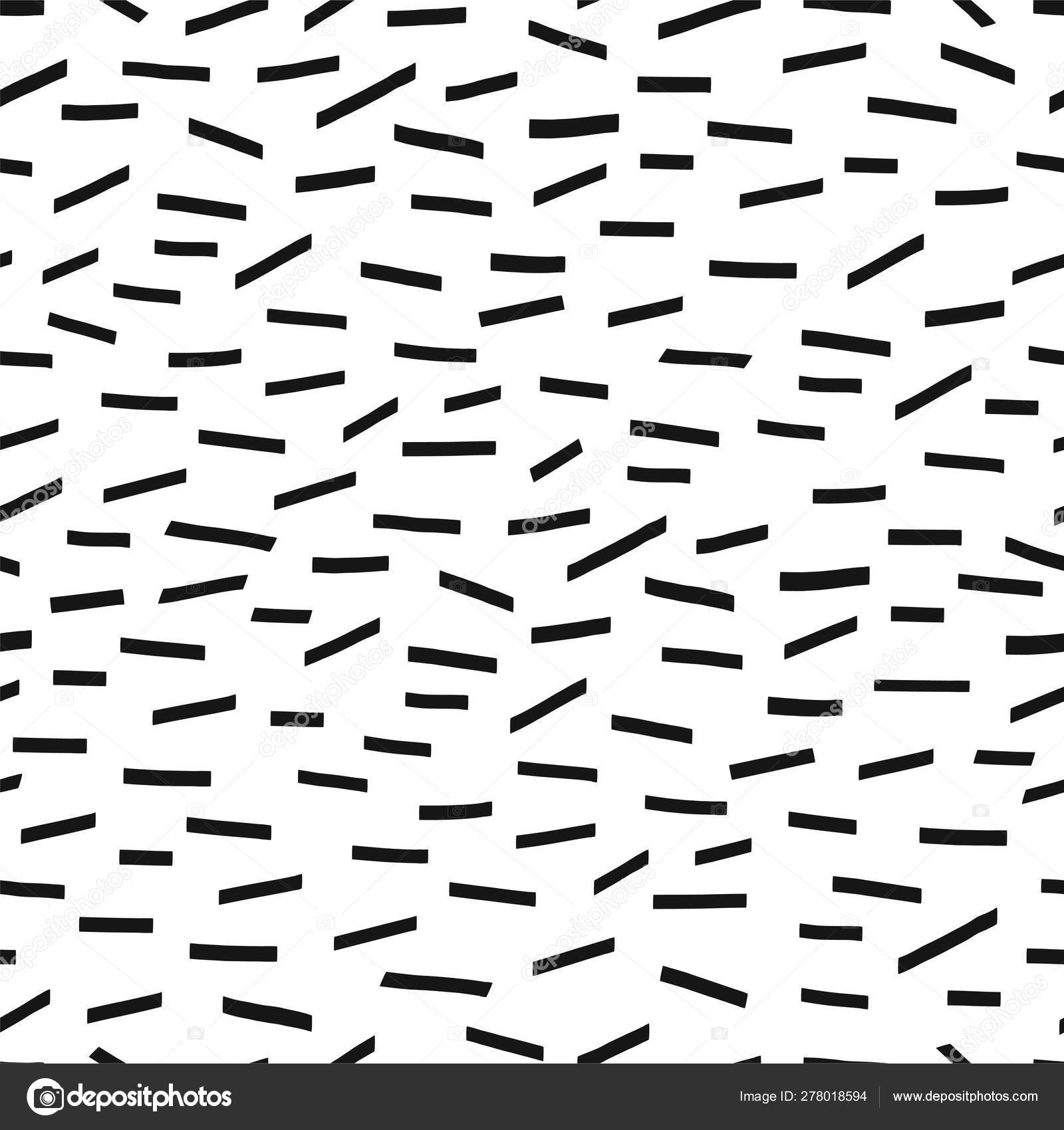 Short horizontal lines hand drawn vector seamless pattern Stock Vector ...