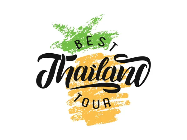 Thailand Lettering Logo Vector Illustration Stock Vector by ©Lettering ...