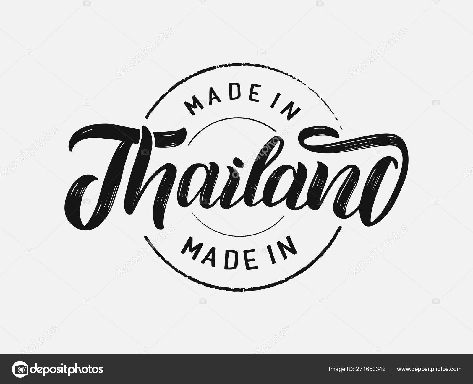 Thailand Lettering Logo Vector Illustration Stock Vector by ©Lettering ...