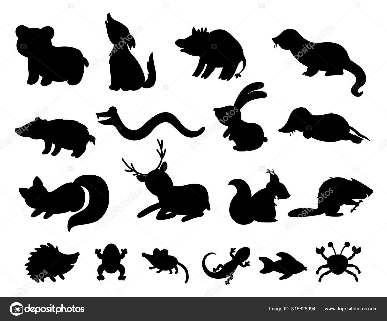 Animal Silhouettes Clipart