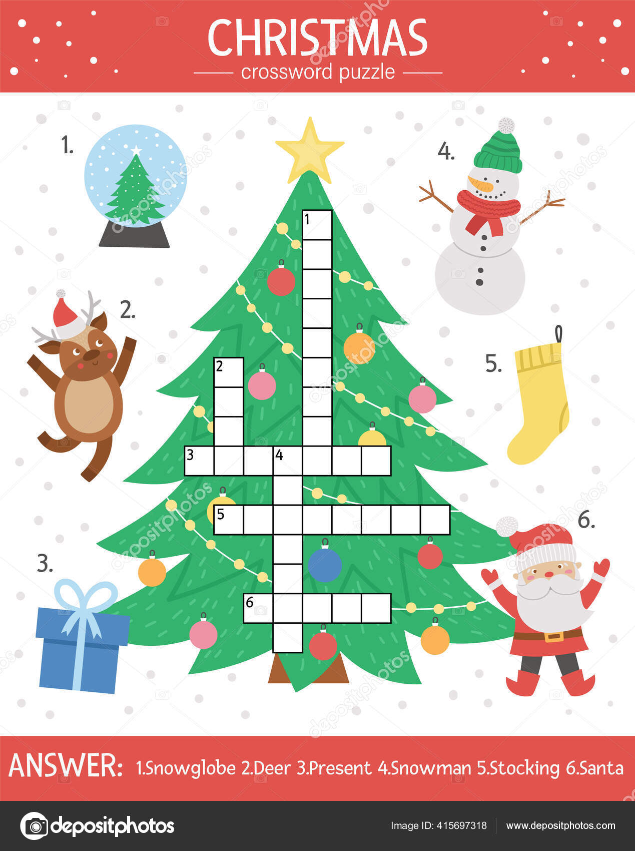 Crucigramas Navideños Imprimibles