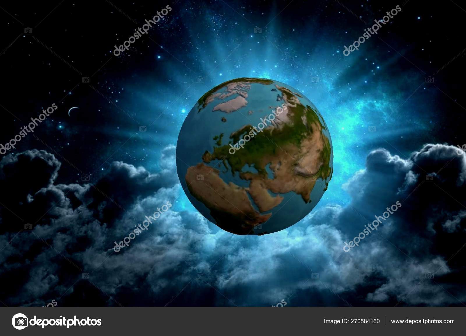 Planet Bumi Dalam Alam Semesta Dalam Format — Foto Stok © TaniaVL ...