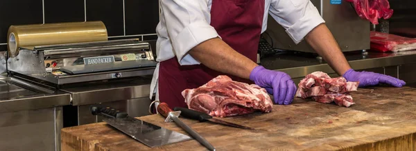Butcher display counter Stock Photos, Royalty Free Butcher display ...