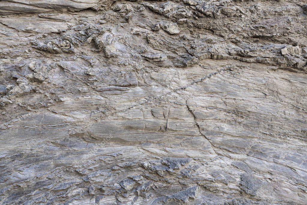 Textura natural de la superficie rocosa, donde se pueden ver las líneas ...