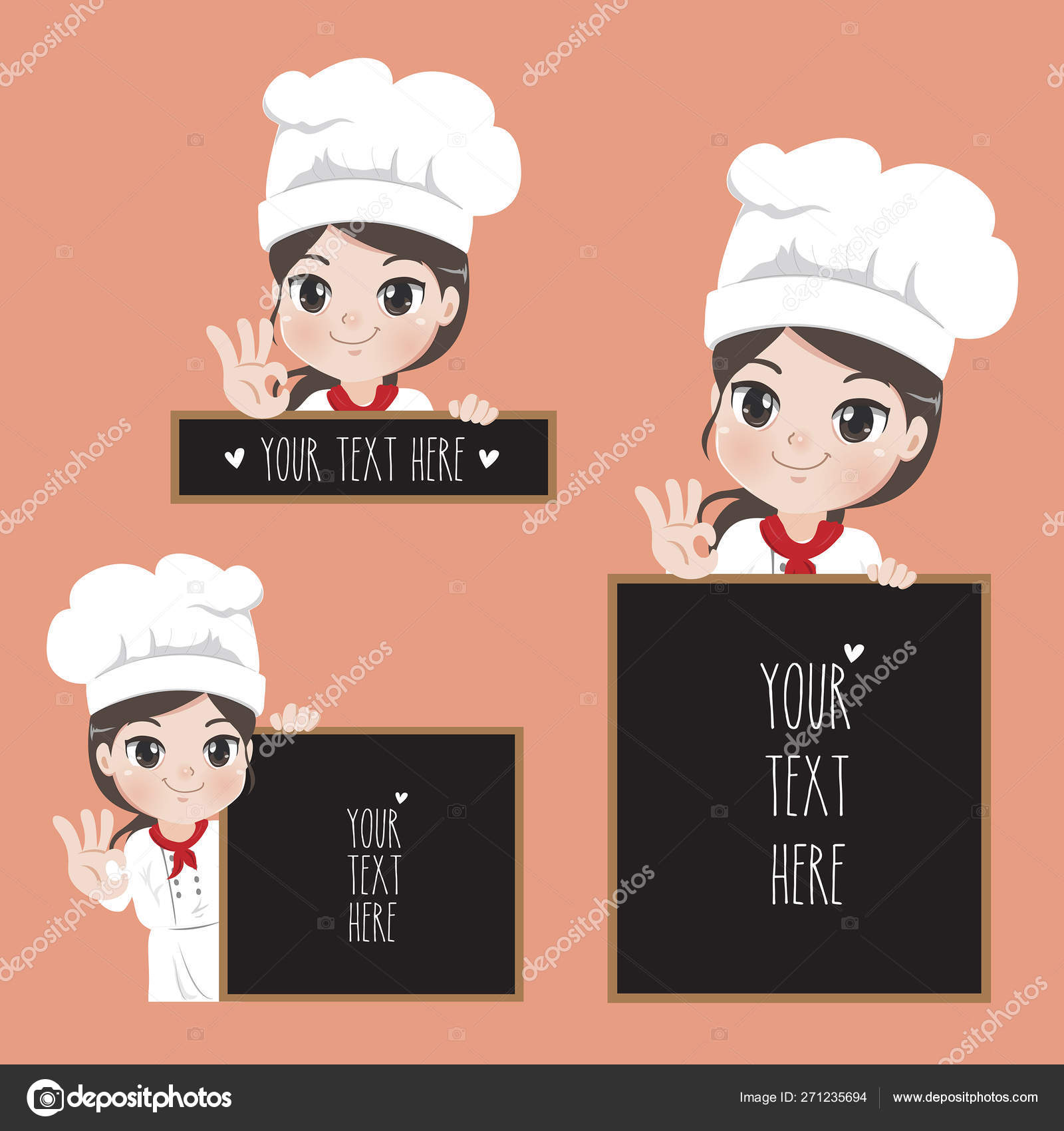 Female Chef Vector Free Download