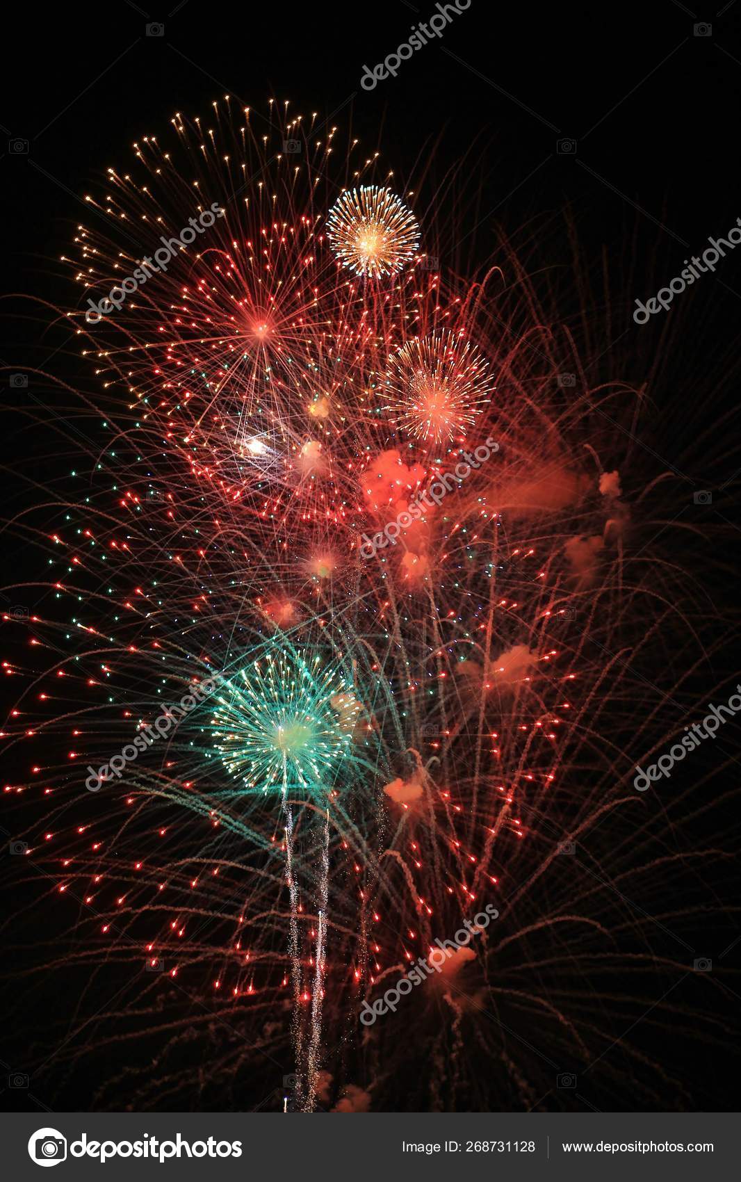 Fireworks Background Explosion Color Beauty Night Skies Celebrations ...