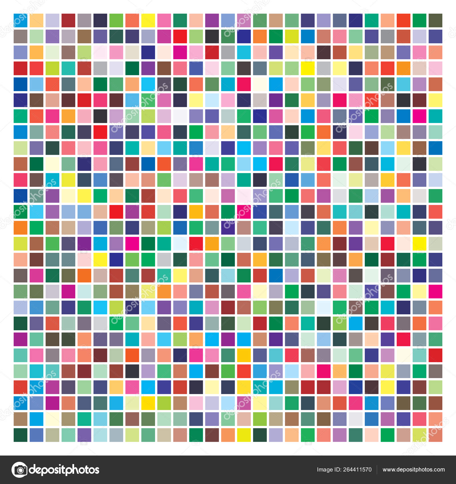 Vector color palette. 729 different colors. Pattern size 189 x 189 mm ...