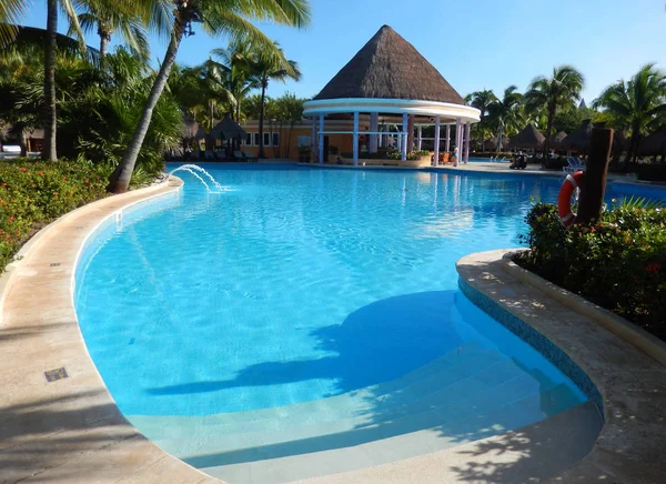 Generic Tropical Resort Swimming Pool Caribbean Resort Riviera Maya ...