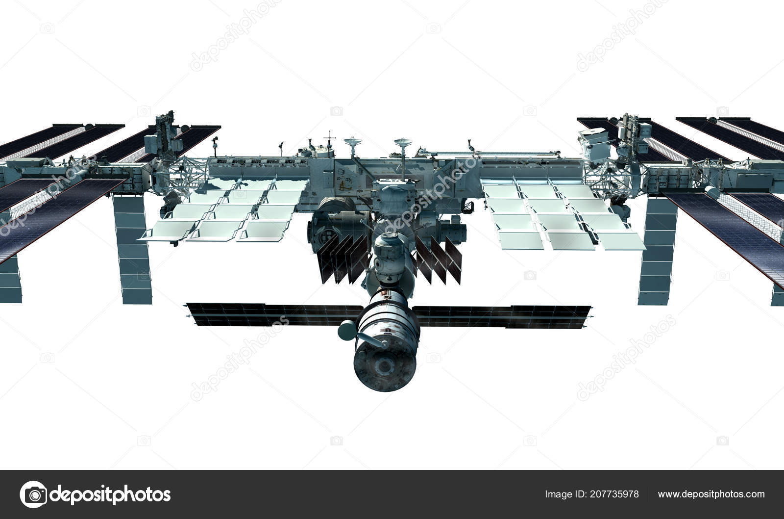 Rendering International Space Station Work Path Included File — Stock ...