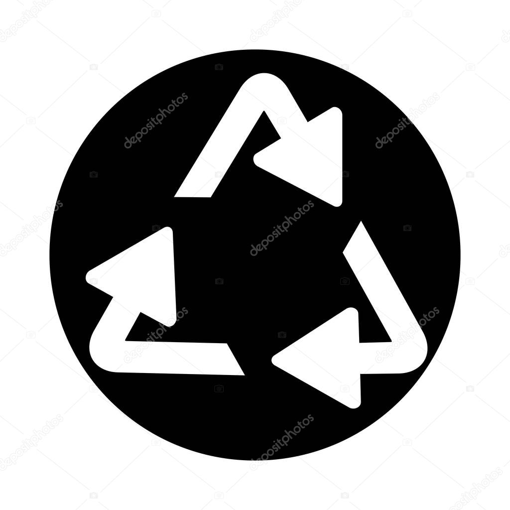 s mbolo de reciclaje de fondos ecol gicamente puros, conjunto de flechas 2024