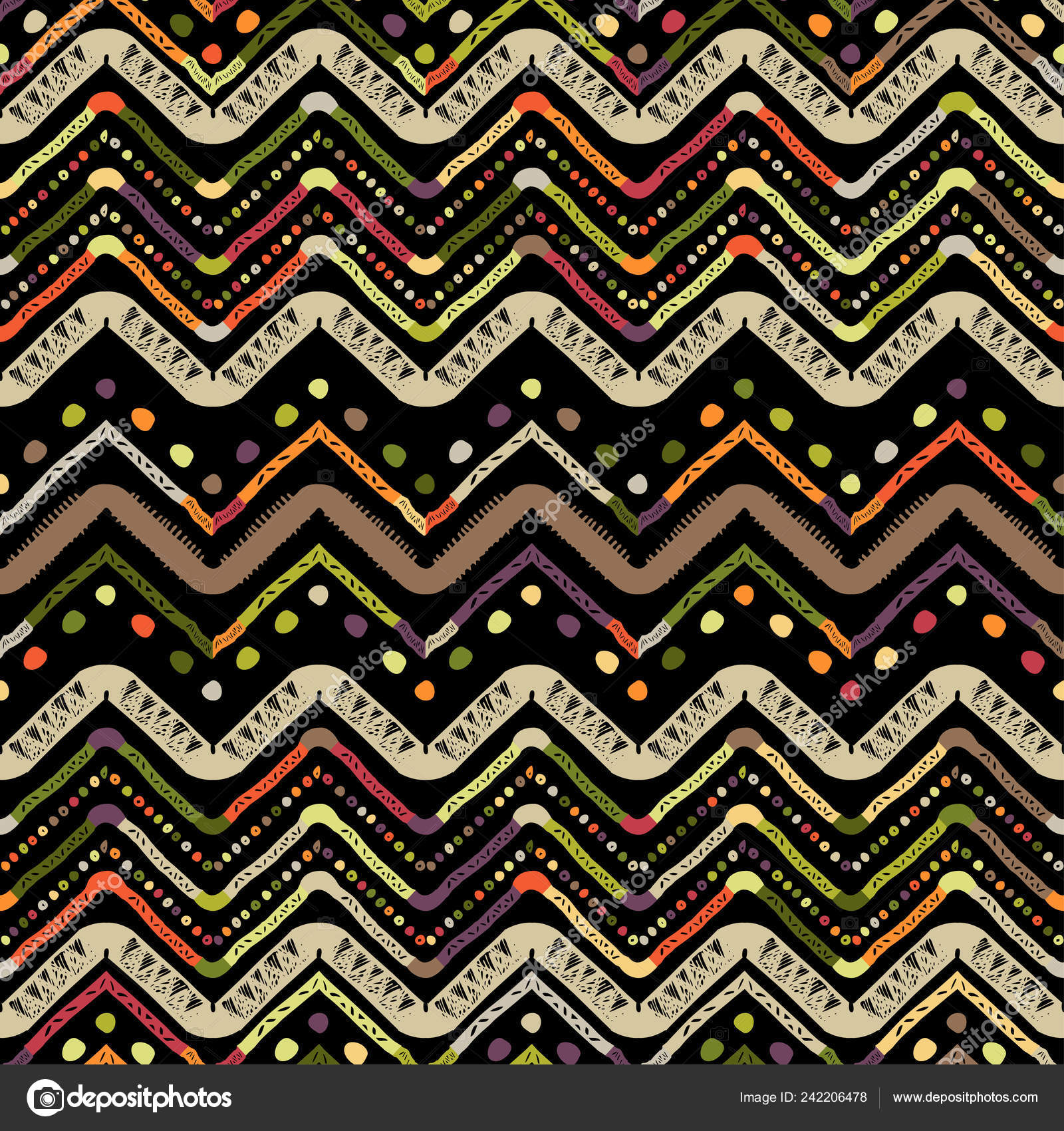 Abstract zigzag pattern for cover design. Vector Stock Vector by ...