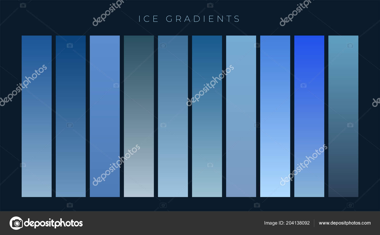 Collection Blue Gradients Background Stock Vector Image by ©StarLine ...