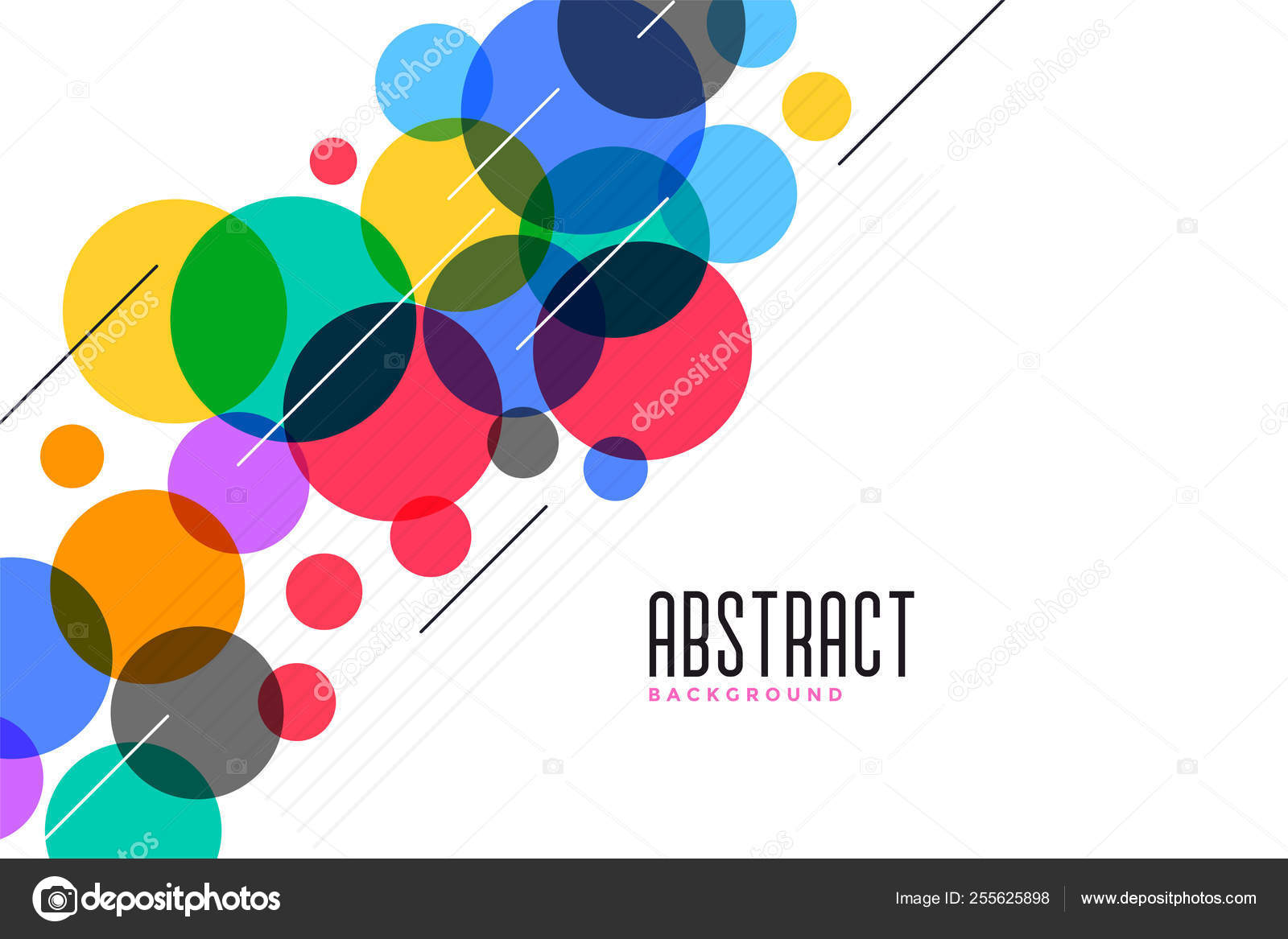 Colorful circles background with lines Stock Vector Image by ©StarLine ...